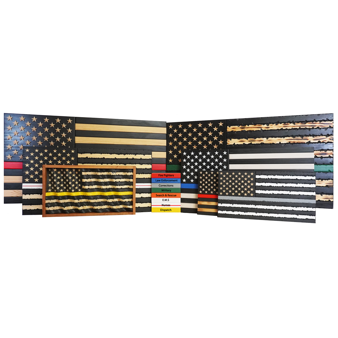 3D & 2D Wooden Flags, Custom Service Plaques, 3D Gifts Made in America ...